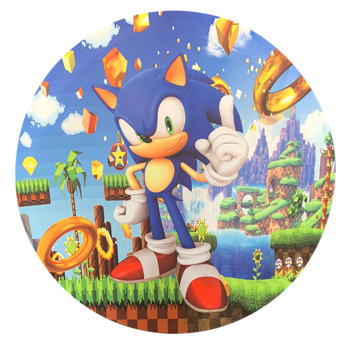 Aluguel painel redondo sonic (1,50 diâmetro) - Fuxica Locações de Kits ...