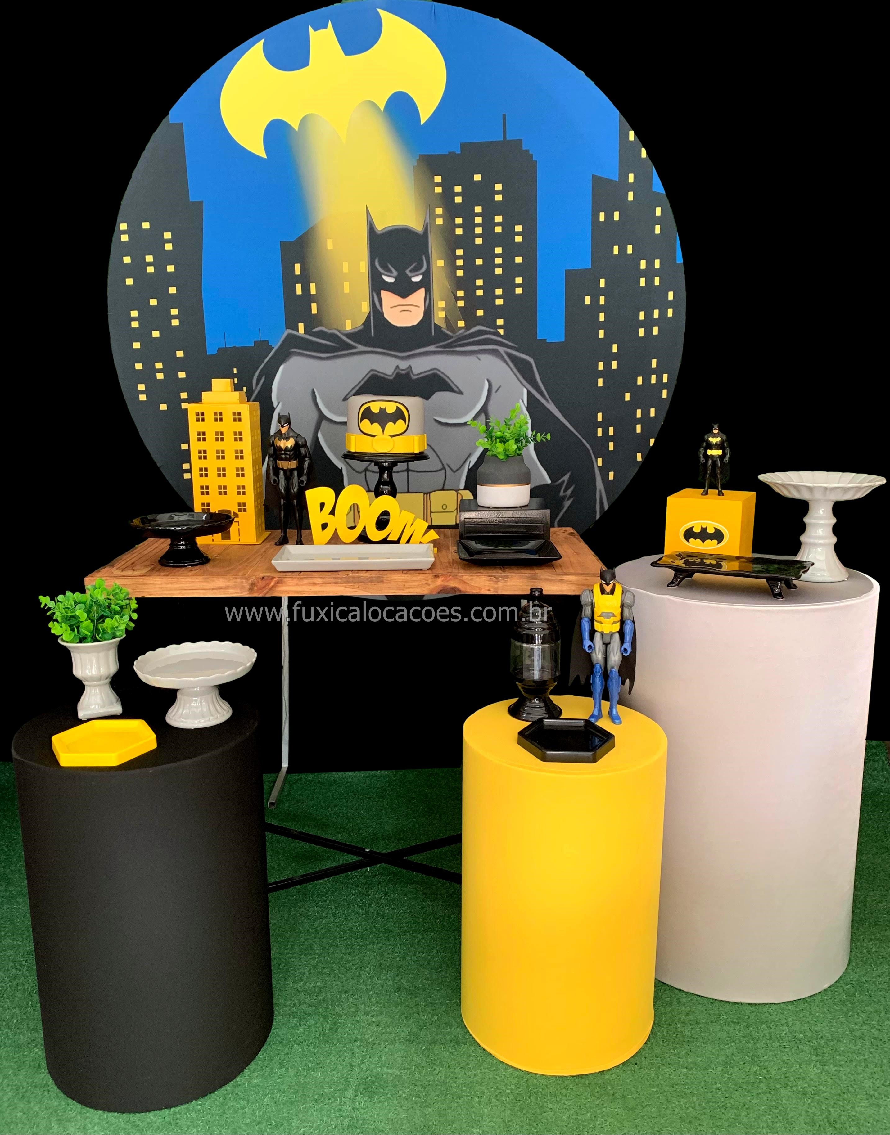 Aluguel kit Batman C/painel - Fuxica Locações de Kits e Materiais para ...