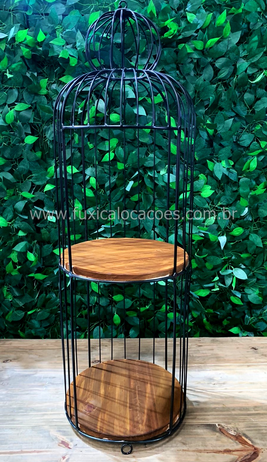 Aluguel gaiola de chão 2 prateleiras 1,07 Altura - Fuxica Locações de ...