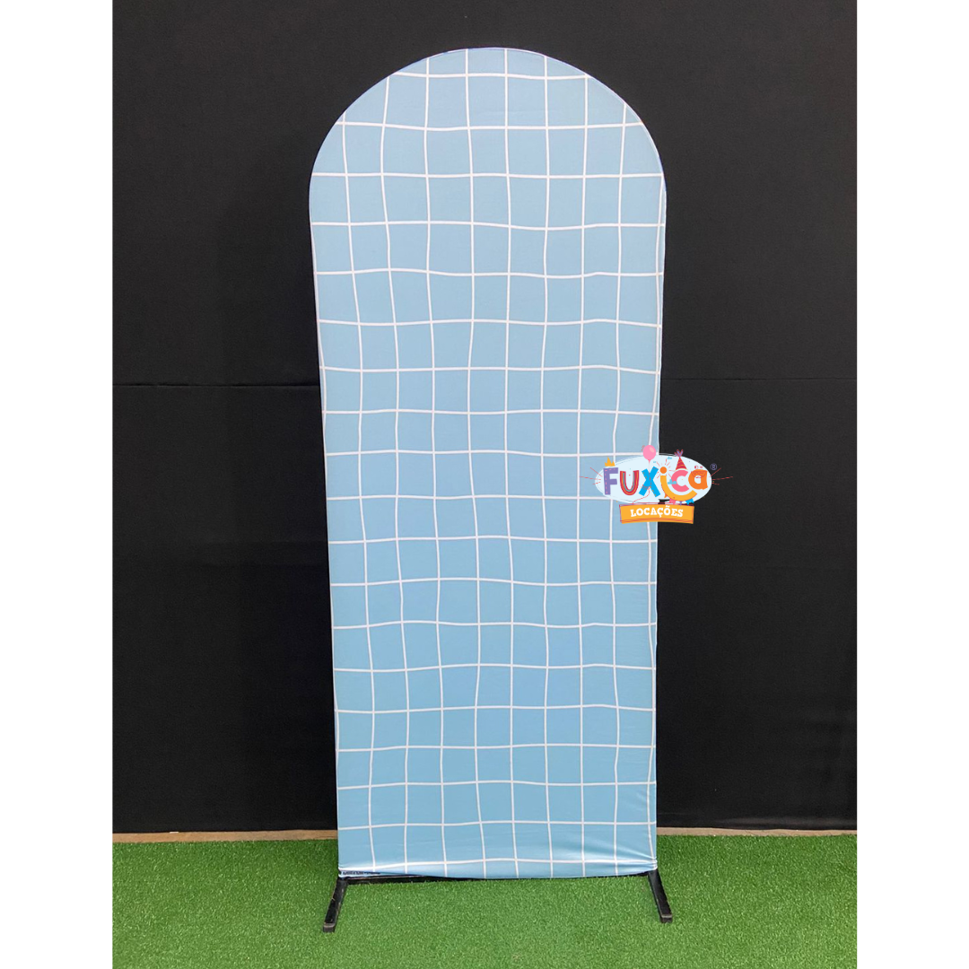 ALUGUEL PAINEL ROMANO AZUL GRID 2,20 A (G) - Fuxica Locações de Kits e ...