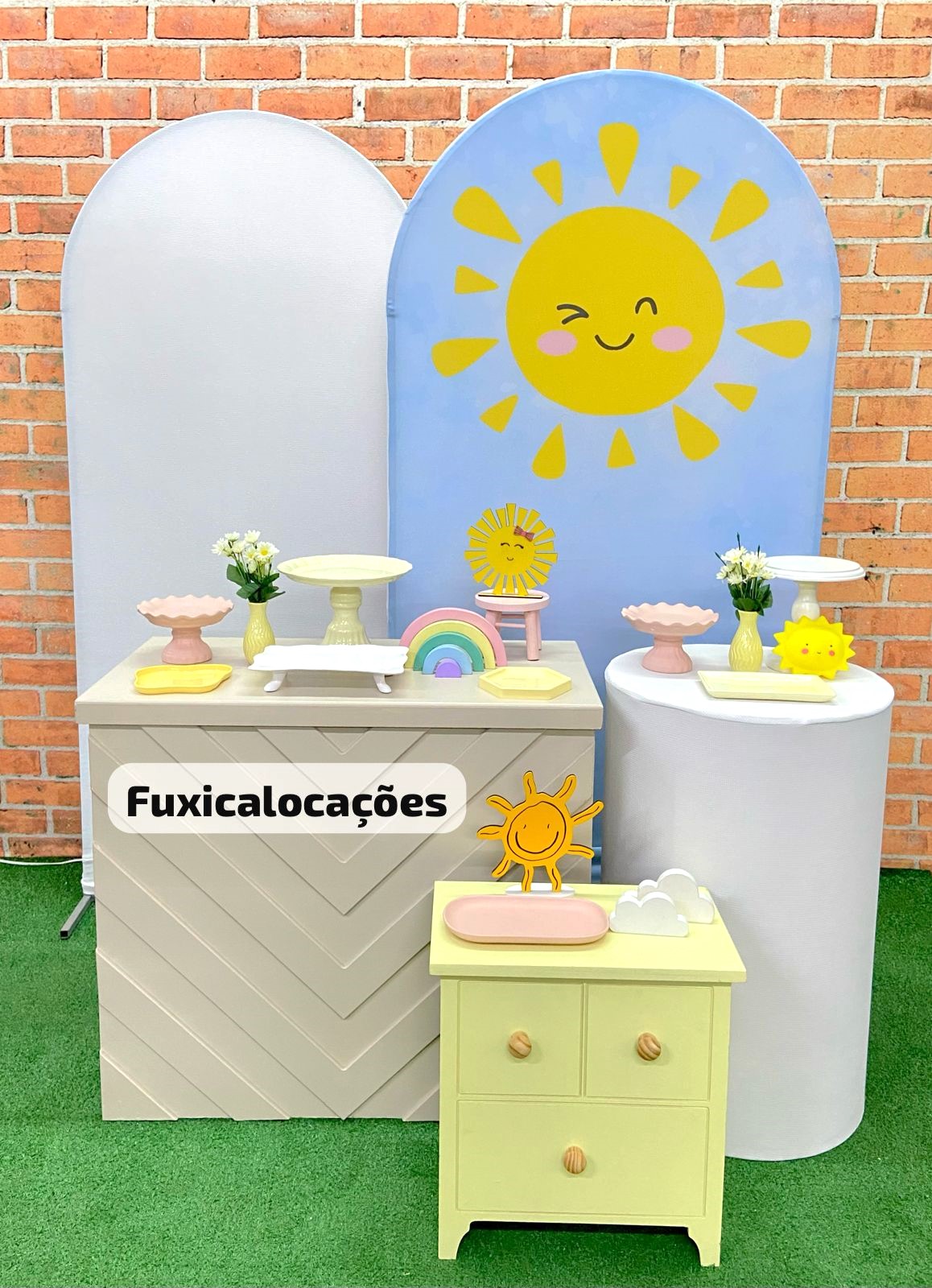 Aluguel kit Sol c/rosa - Fuxica Locações de Kits e Materiais para ...